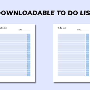 Editable To-do List Template, MS Word To-do List Template, to Do List ...