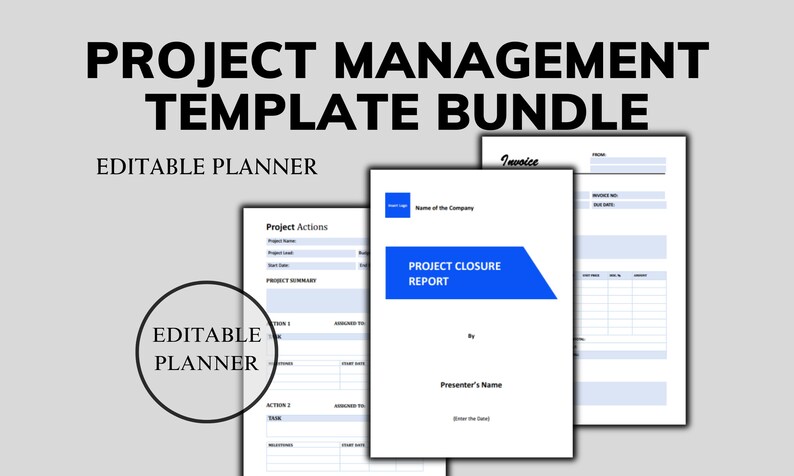 Editable Project Management Template, Project Management Template ...
