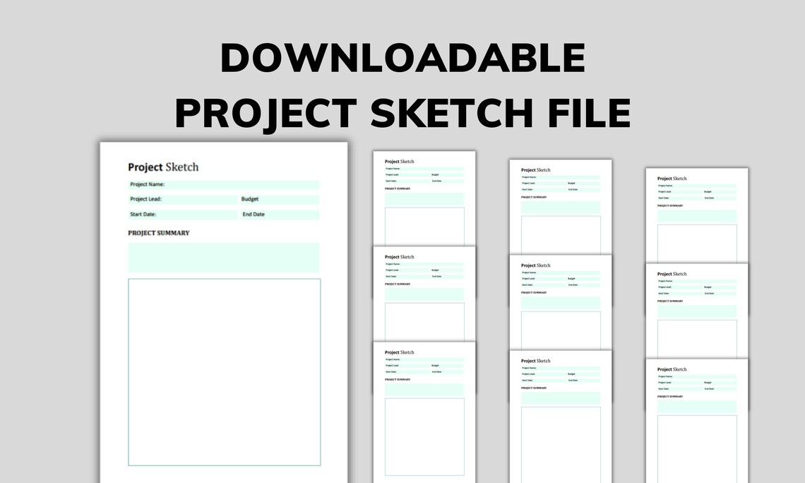 Editable Project Sketch Template, MS Word Project Sketch Template ...