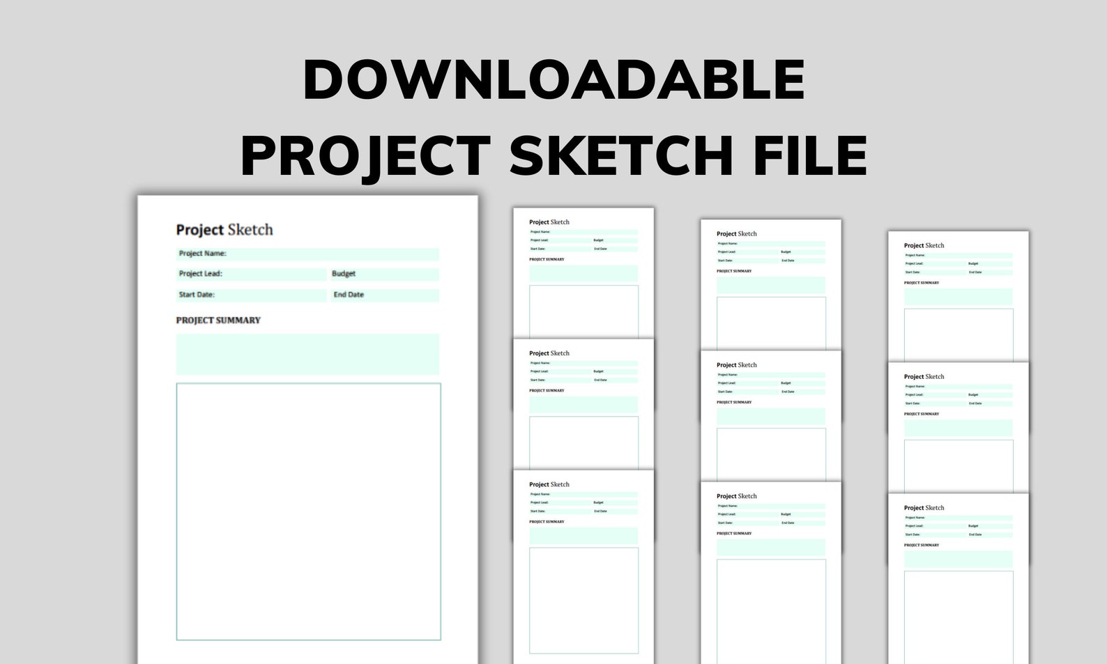 Editable Project Sketch Template, MS Word Project Sketch Template ...