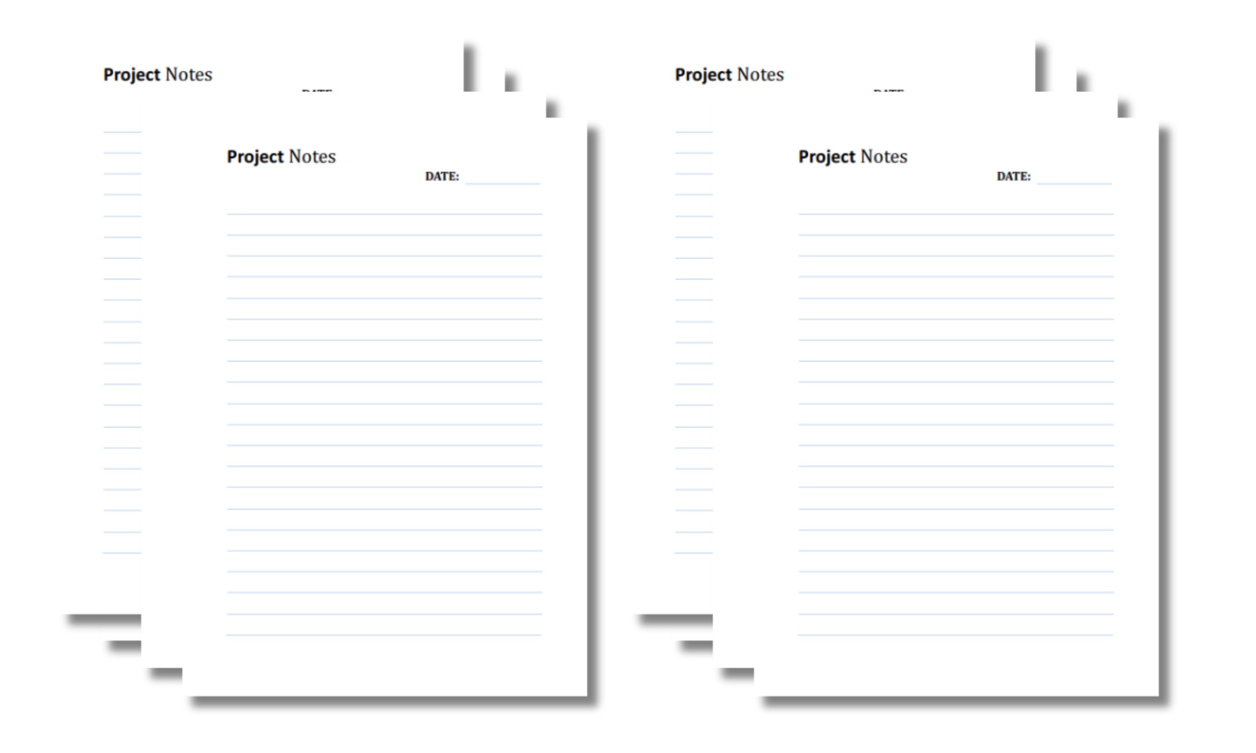 Editable Notepad, Project Management Templates, Daily Agenda ...