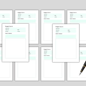 Editable Project Sketch Template, MS Word Project Sketch Template ...