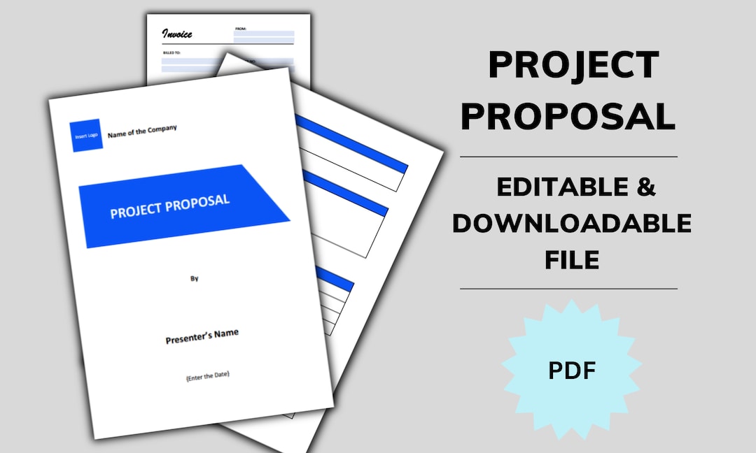 Editable Project Proposal Template, MS Word Project Proposal Template ...