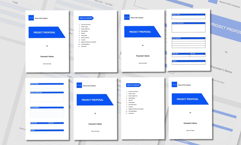 Editable Project Proposal Template, MS Word Project Proposal Template ...