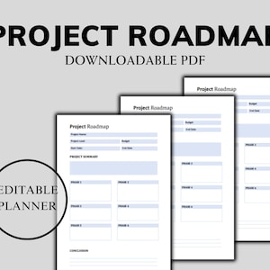 Editable Project Roadmap Template, MS Word Project Roadmap Template ...