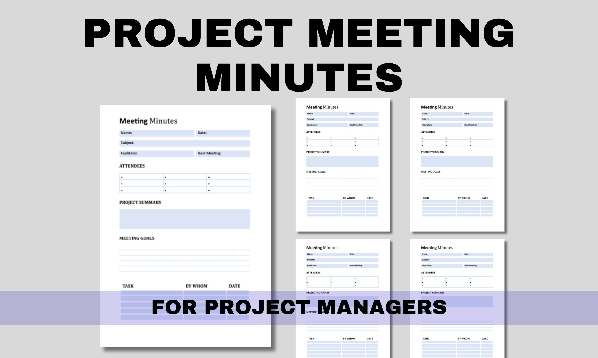 Editable Meeting Minutes Template, Professional MS Word Meeting Minutes ...