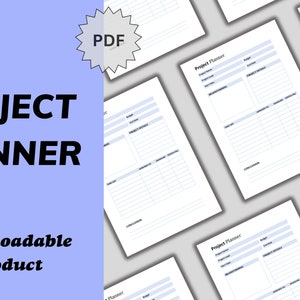 Editable MS Word Project Planner Template, Project Planner, Editable ...