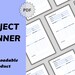 Editable MS Word Project Planner Template, Project Planner, Editable ...