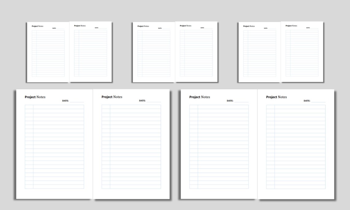 Editable Notes Template, Printable MS Word Notes Template,stationery ...