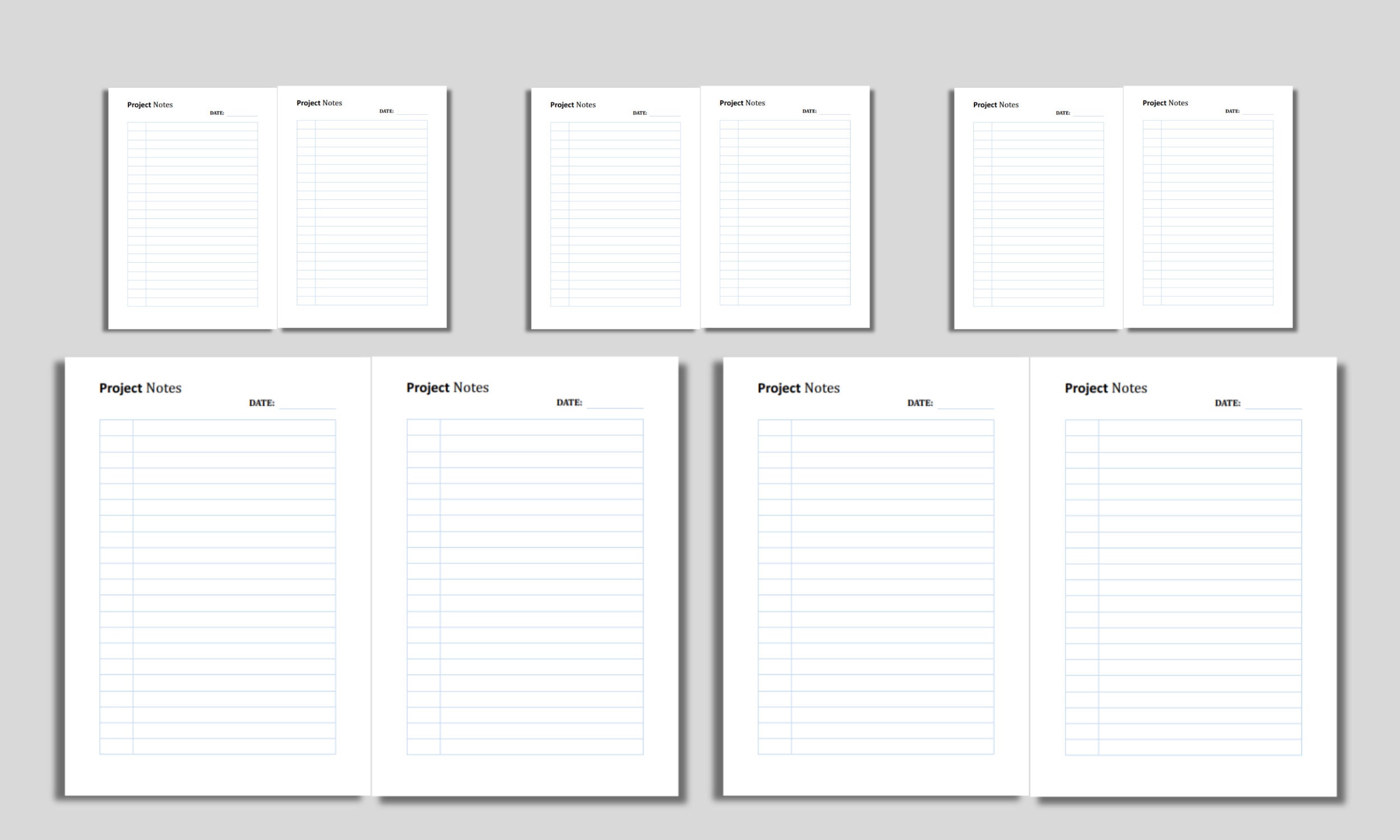 Editable Notes Template, Printable MS Word Notes Template,stationery ...