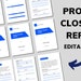 Editable Project Closure Report Template: MS Word Planner (digital ...