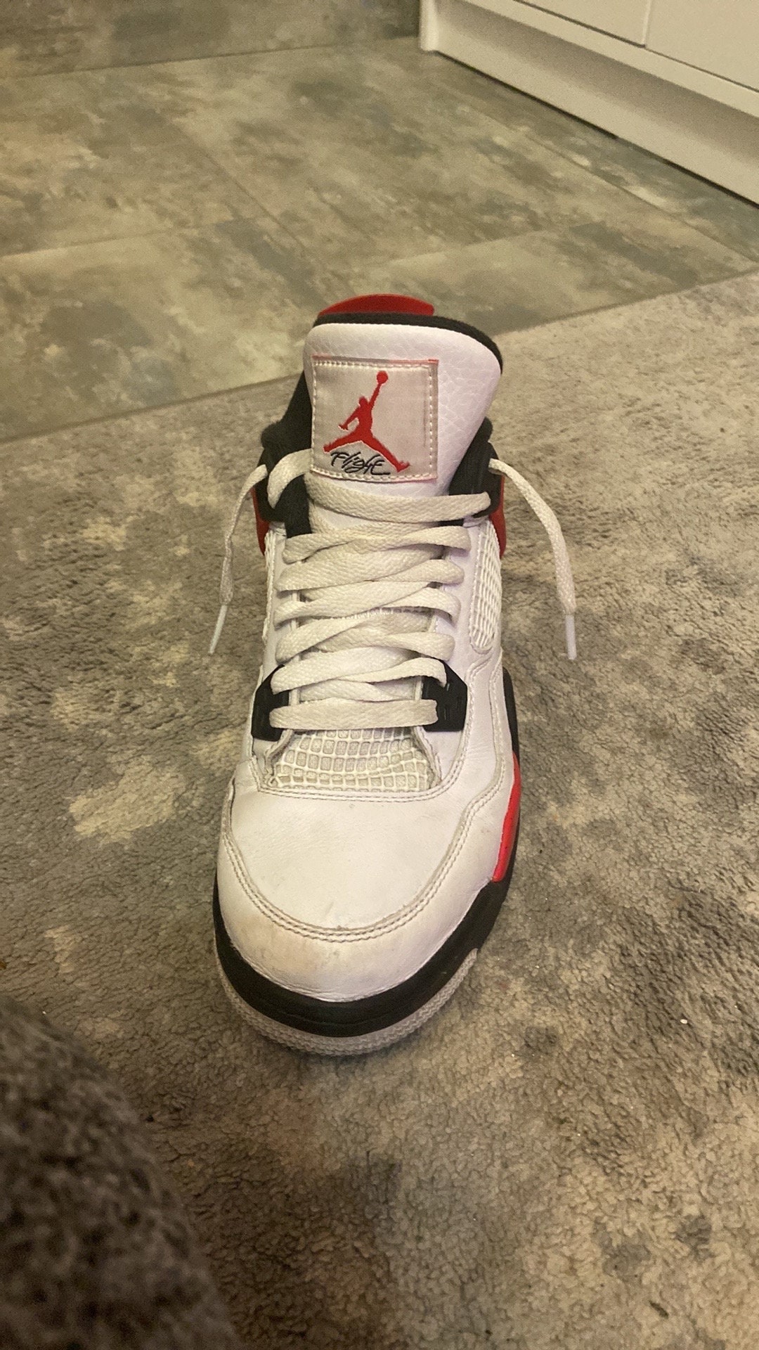 Air Jordan 4 Retro Red Cement Nike - Etsy