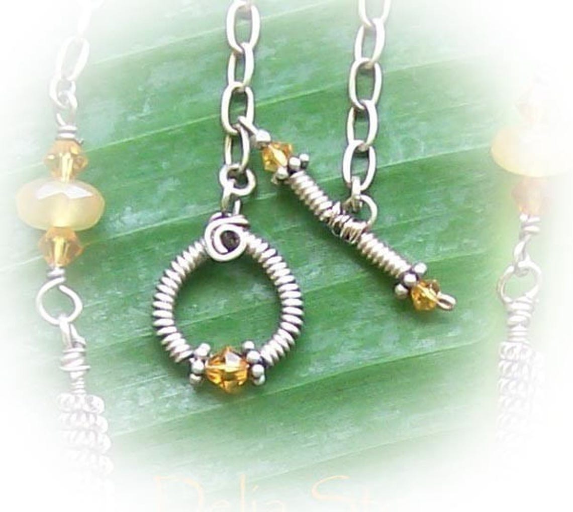 Wire Wrapped Toggle Clasp Tutorial PDF - Etsy
