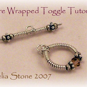 Wire Wrapped Toggle Clasp Tutorial PDF - Etsy