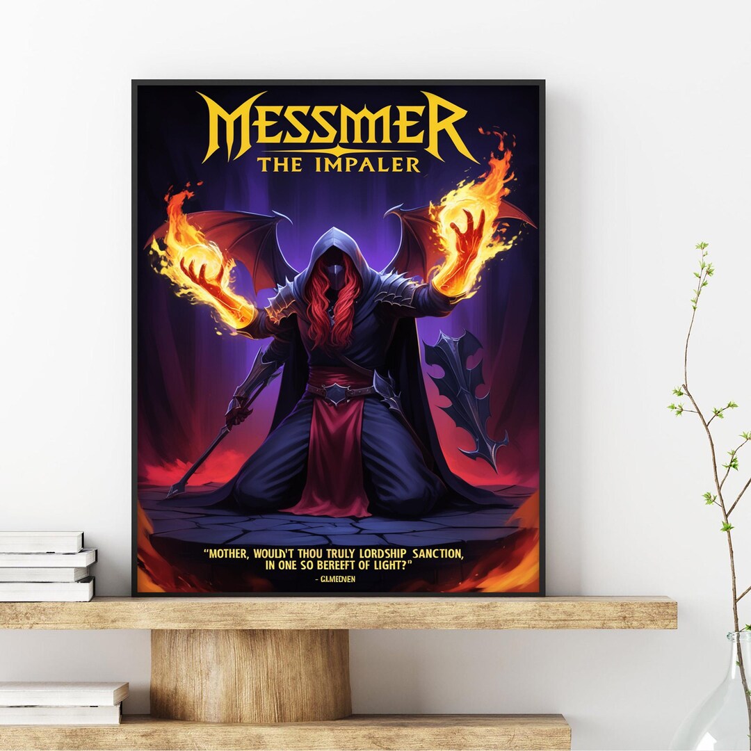 MESSMER the IMPALER Video Game Poster, Travel Wall Art, Gaming Home ...