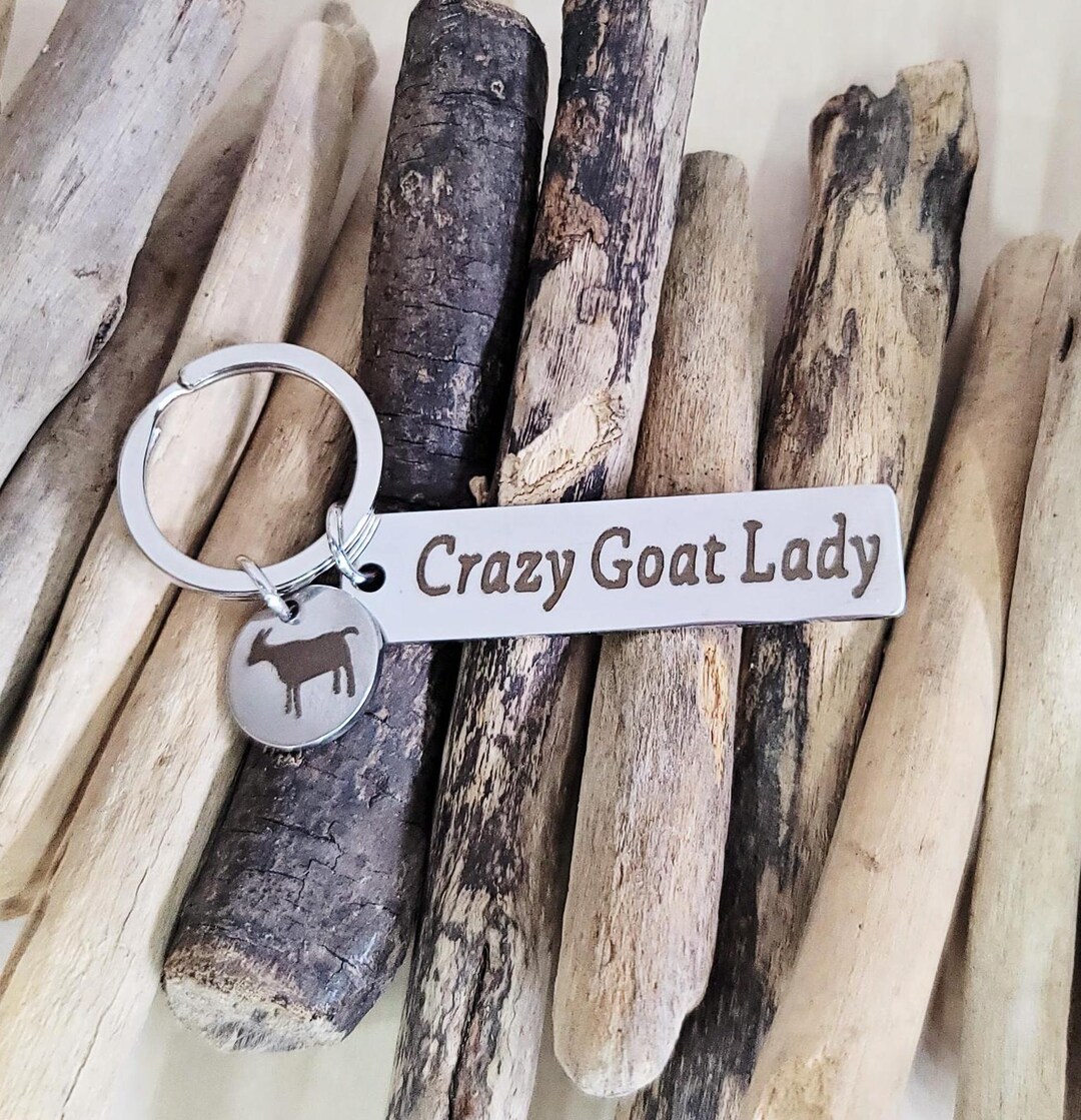 Keychains for Goat Lovers / Goat Gifts / Friend Gift / Holiday Gift - Etsy