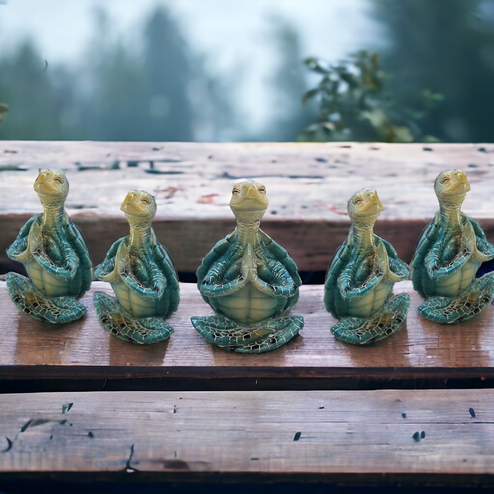 Meditating Sea Turtle Statue: Coastal Zen Garden Decor - Etsy