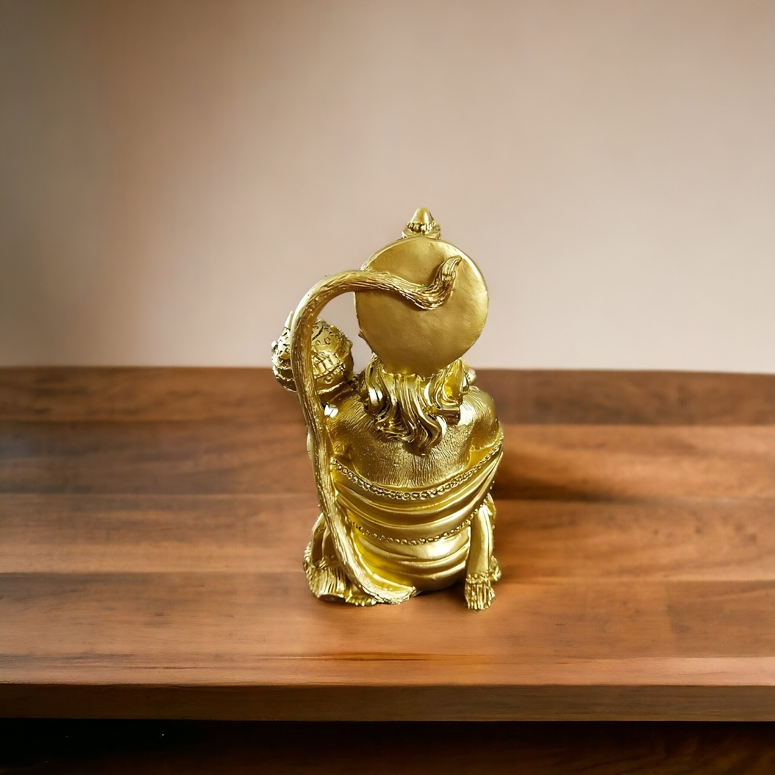 Lord Hanuman Statue: Bronze Gold Resin Hindu God Idol - Etsy