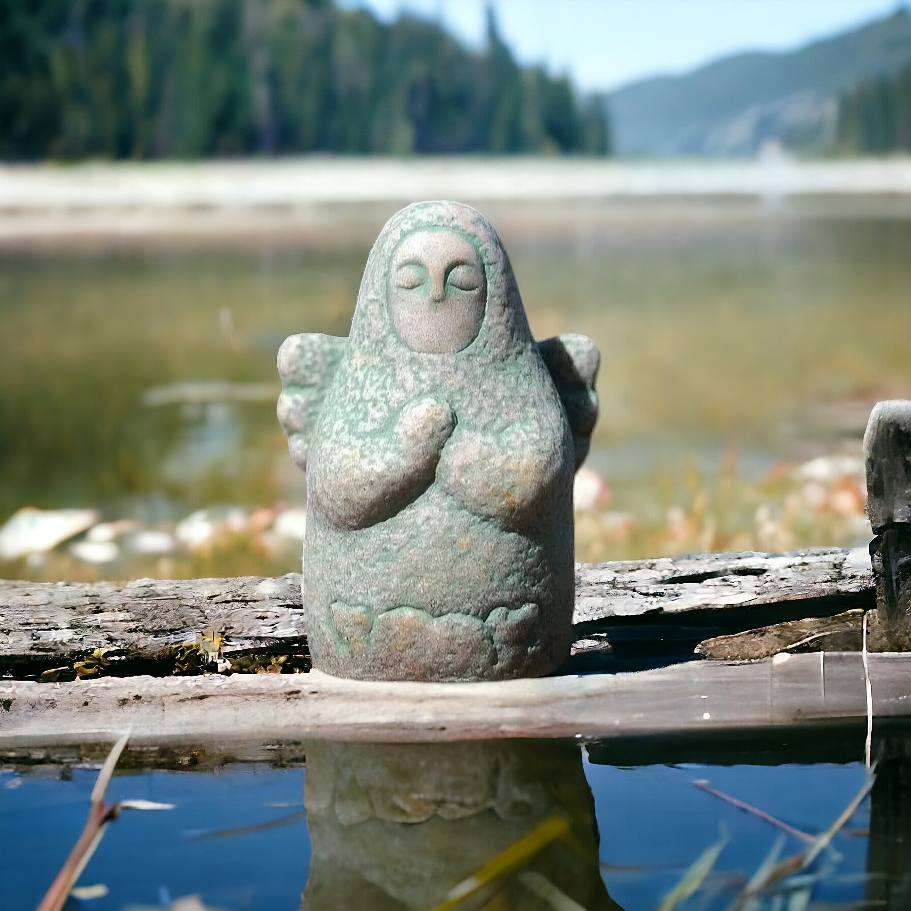 Stone Statue Hand Painted Game Model Hylia Goddess Statue Home ...