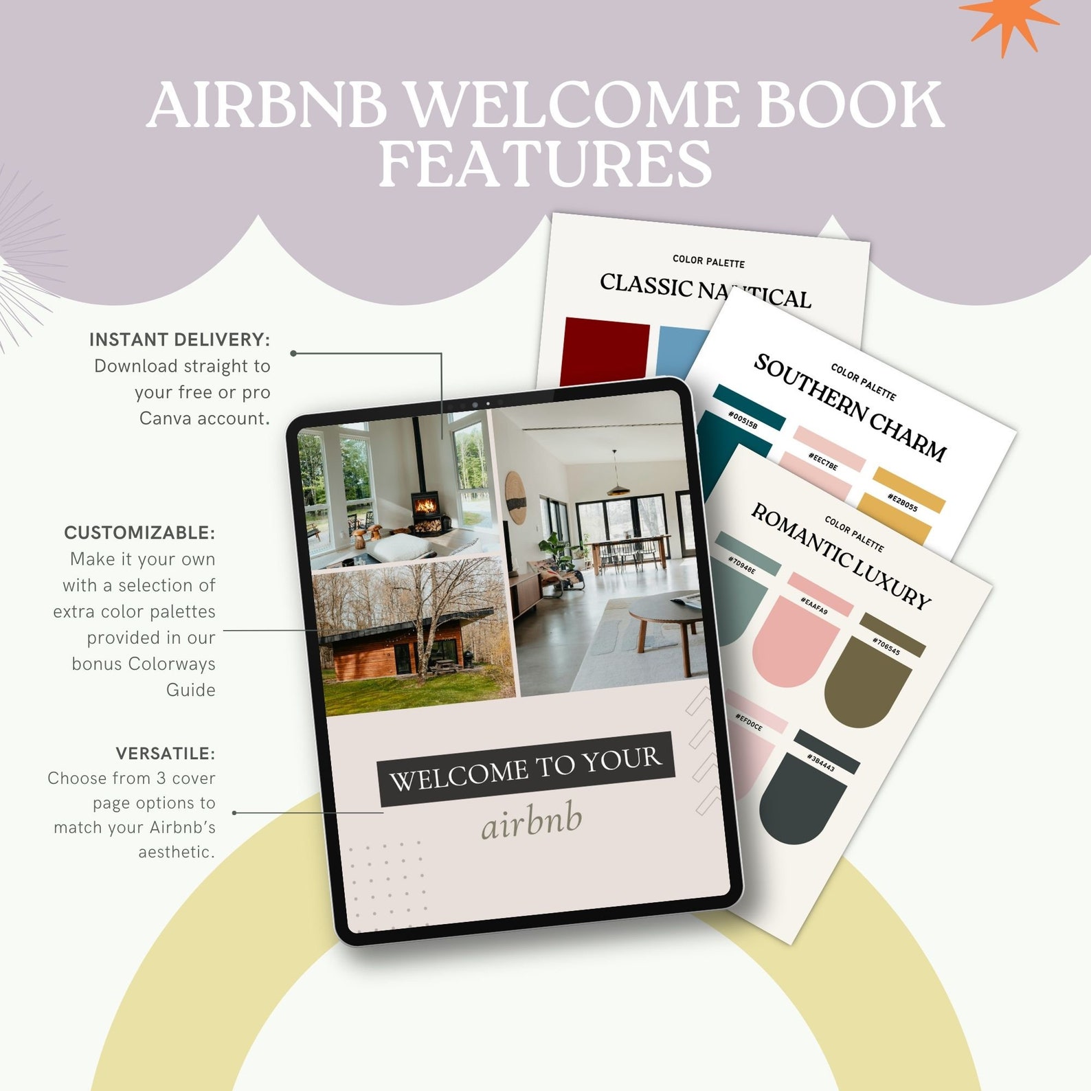 Airbnb Welcome Book Template, Airbnb Template for Canva, Airbnb Guide ...