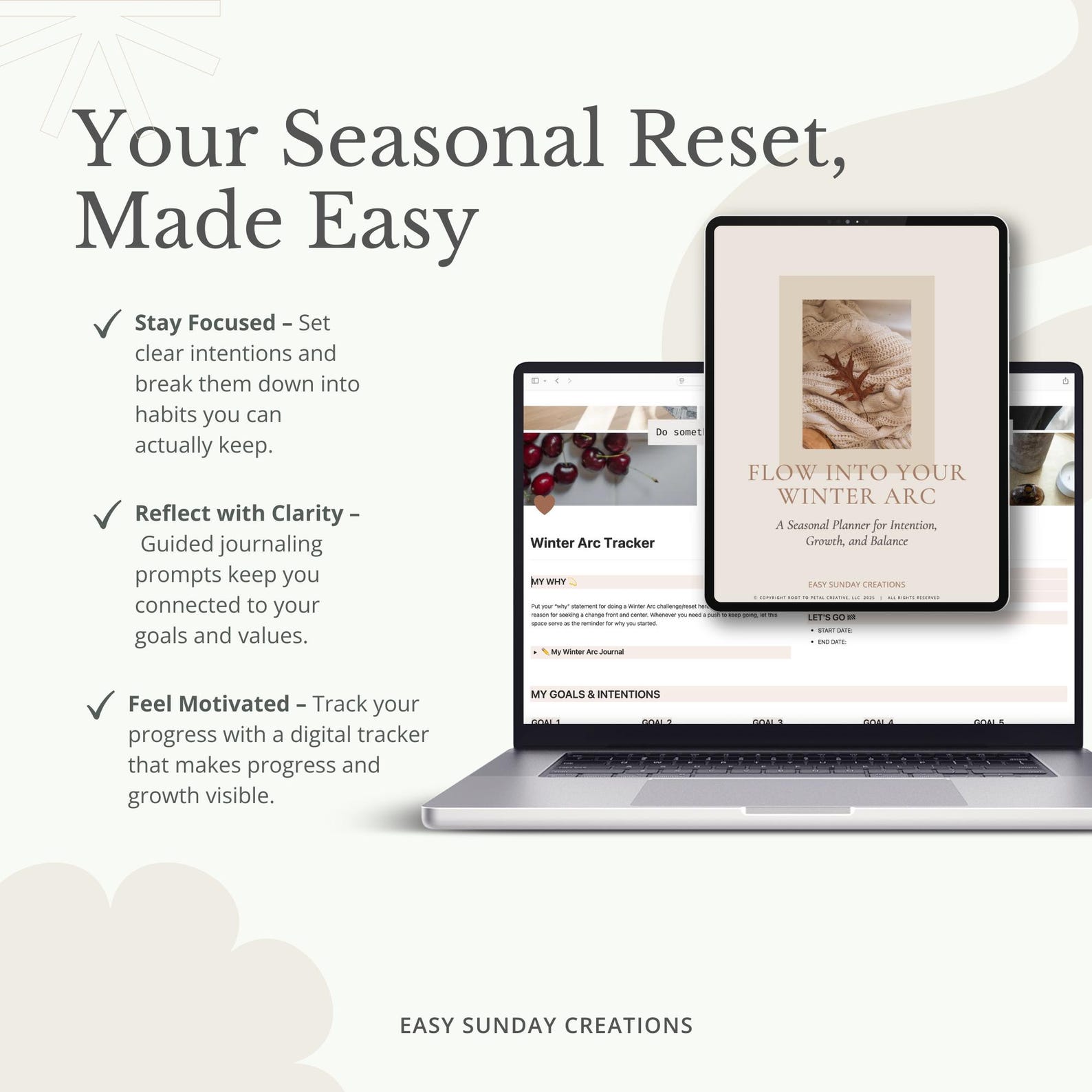 2025 Winter Arc Notion Tracker Template and Digital Planner W/ PDF ...