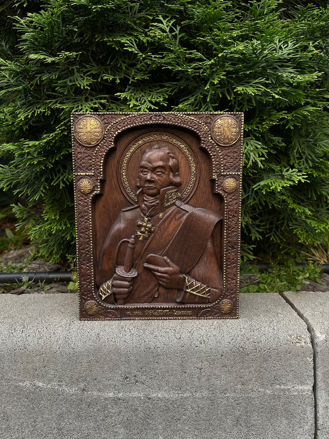 Saint Fyodor Ushakov Icon: Byzantine Lithography Art on Wood Plaque - Etsy