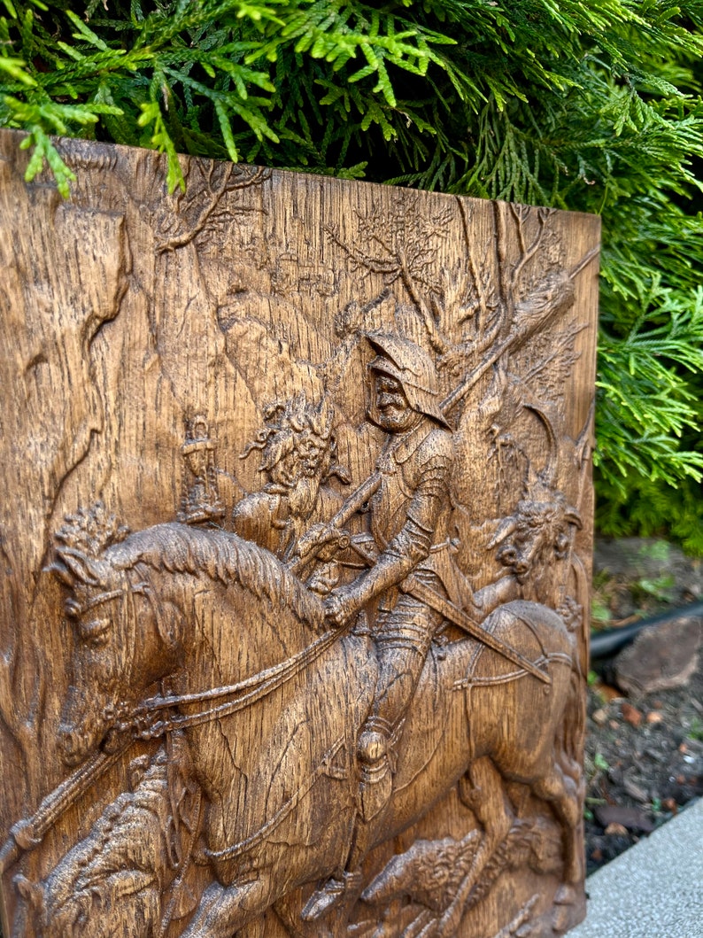 Knight, Death and the Devil Albrecht Durer, Wooden Carved Wall Art ...
