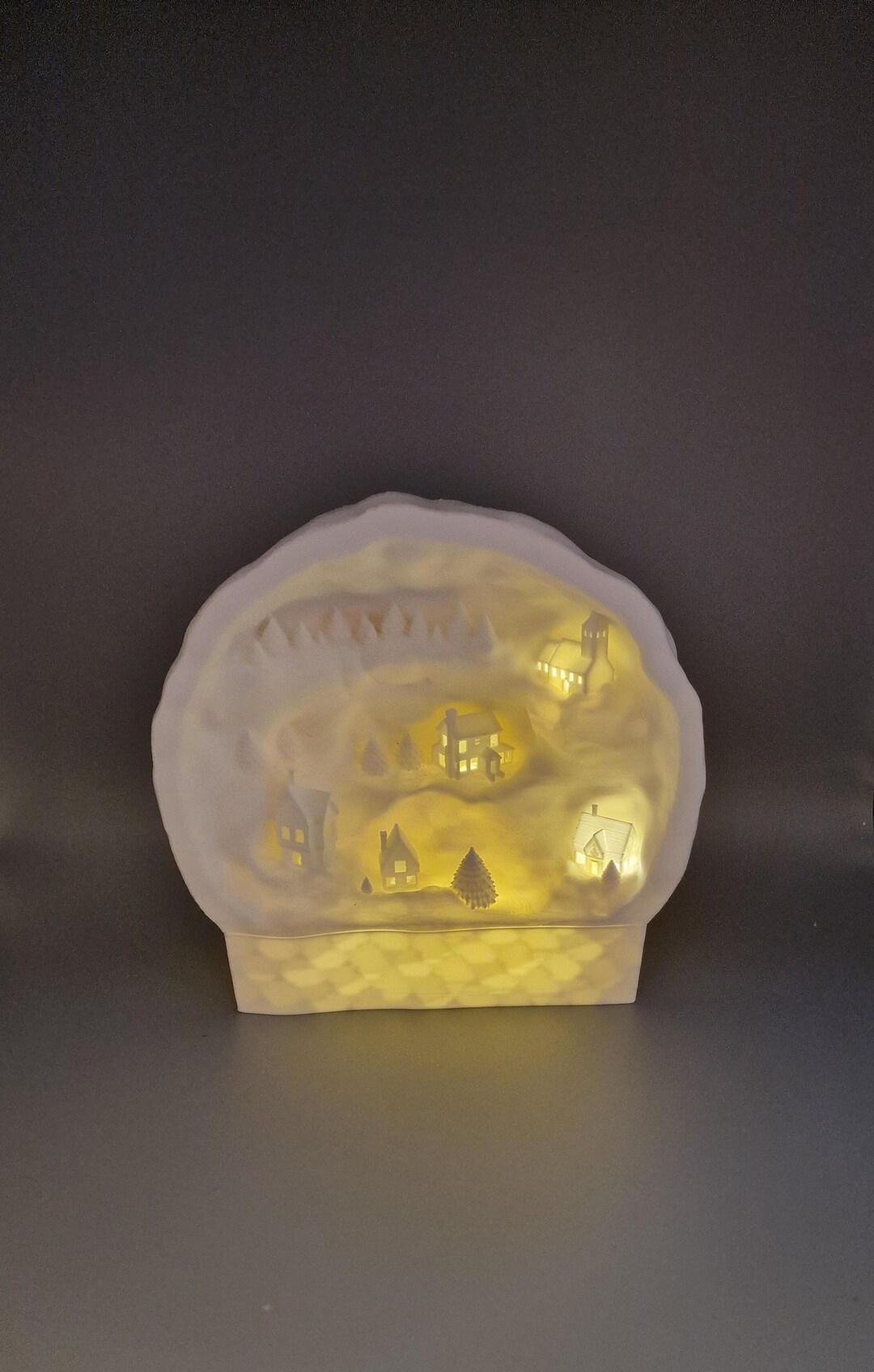 Christmas Snow Globe, 3d Printed With Warm LED Lights. Christmas ...