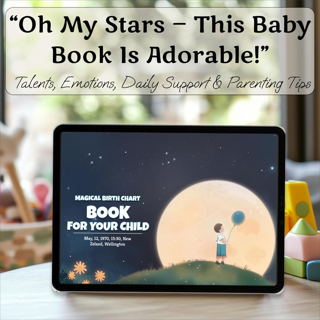 Baby Book First Year Personalized, Custom Astrology Keepsake Astrology ...