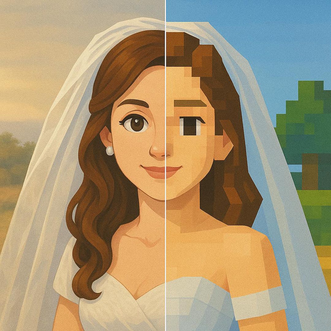 Minecraft Style Portrait From Photo | Custom Blocky Avatar Art | AI ...
