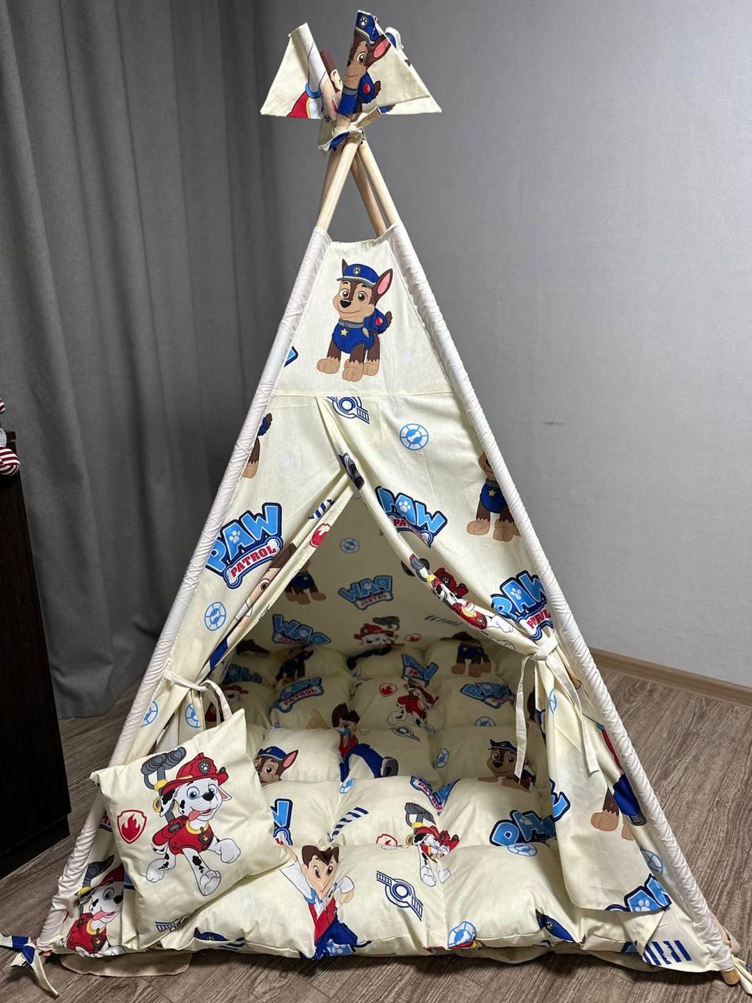 Kids Teepee Heart Tipi Children's Play Tent Indian Teepee Wigwam ...