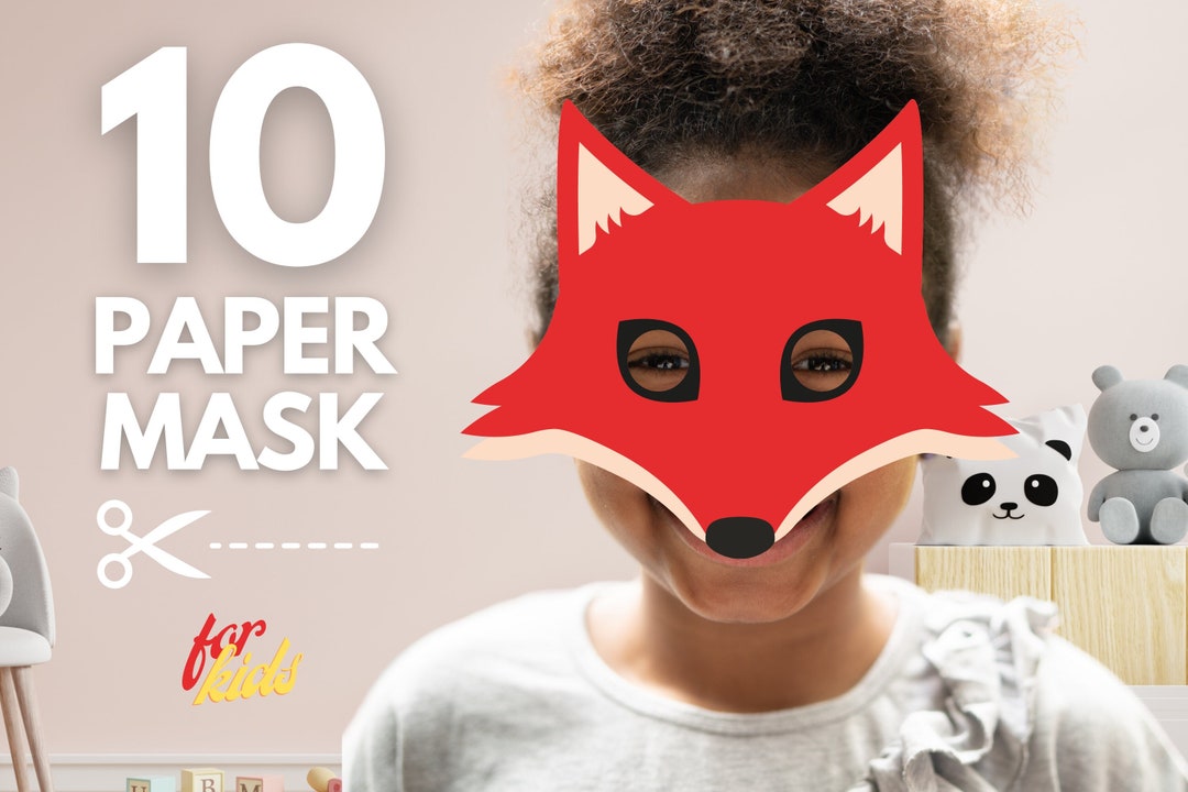 Animal Cut-out Masks - Etsy