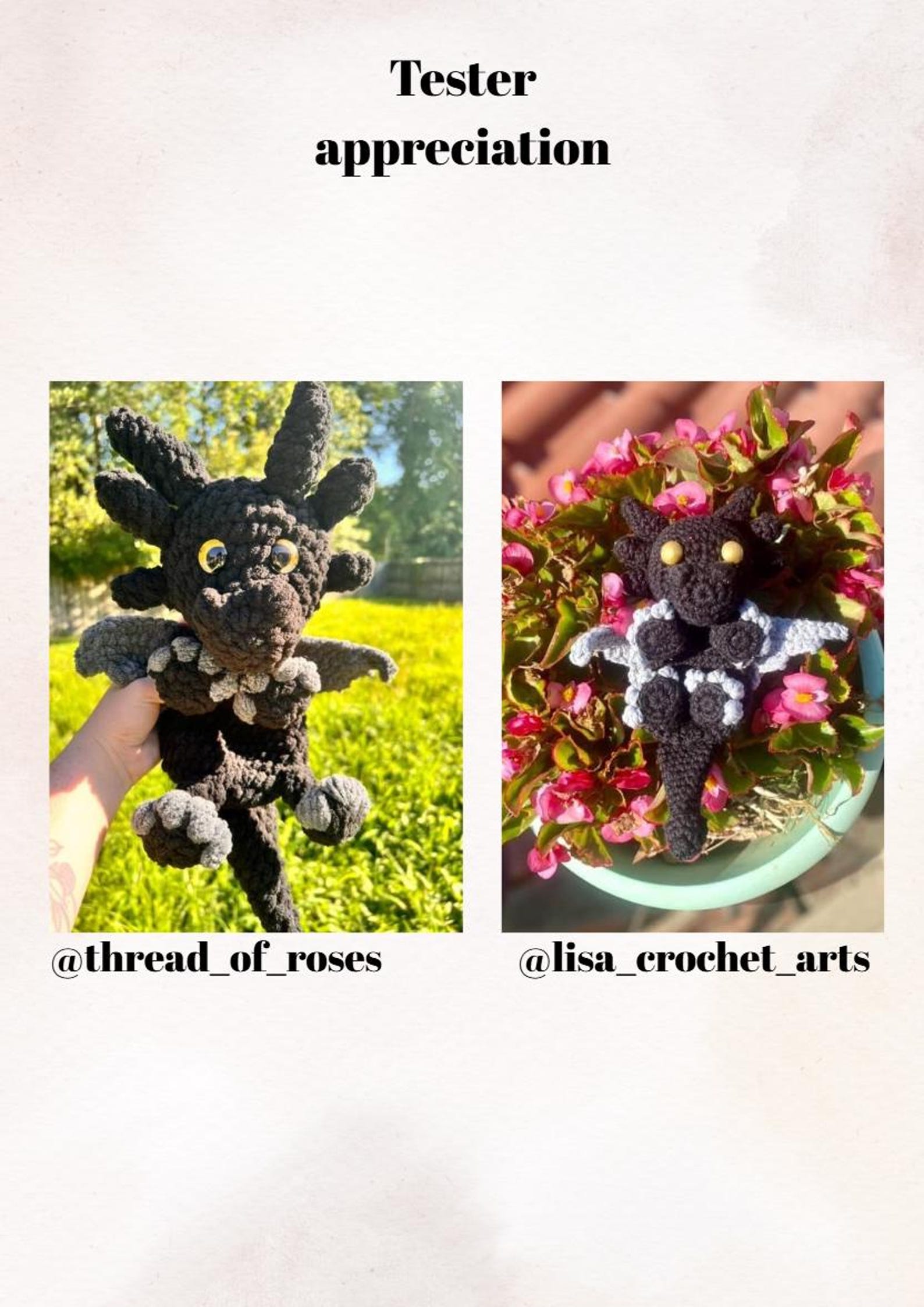 Tairn From Fourth Wing Crochet Pattern - Etsy
