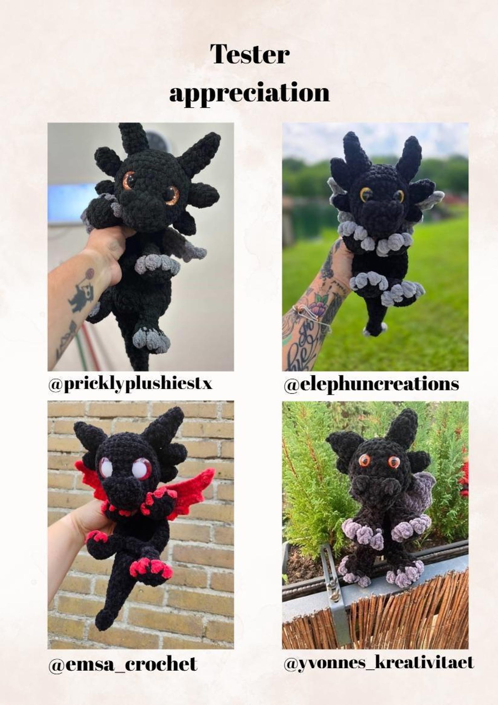 Tairn From Fourth Wing Crochet Pattern - Etsy