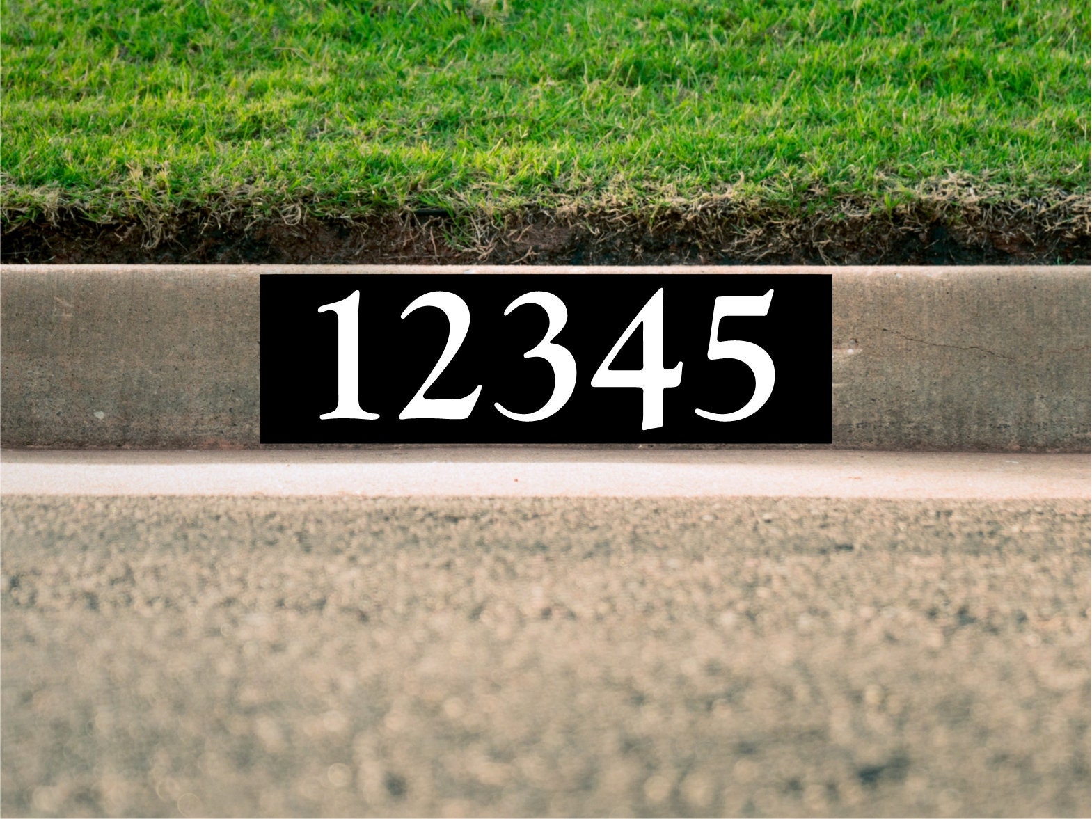 Black Curb Number-goudy - Etsy