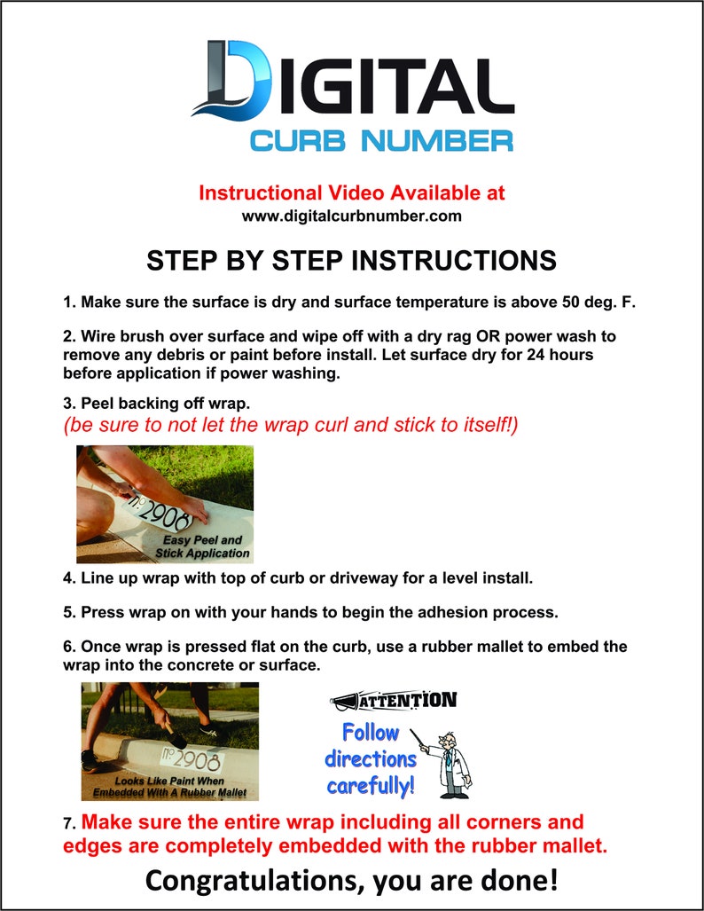 American Flag Curb Number - Etsy