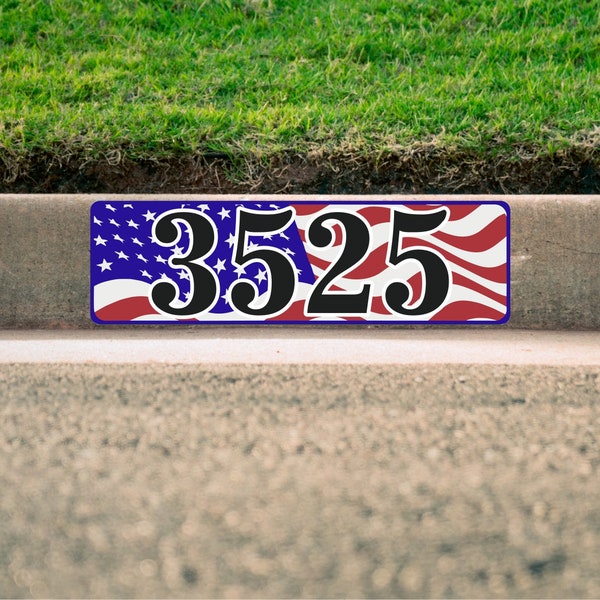 Curb Stencil American Flag - Etsy