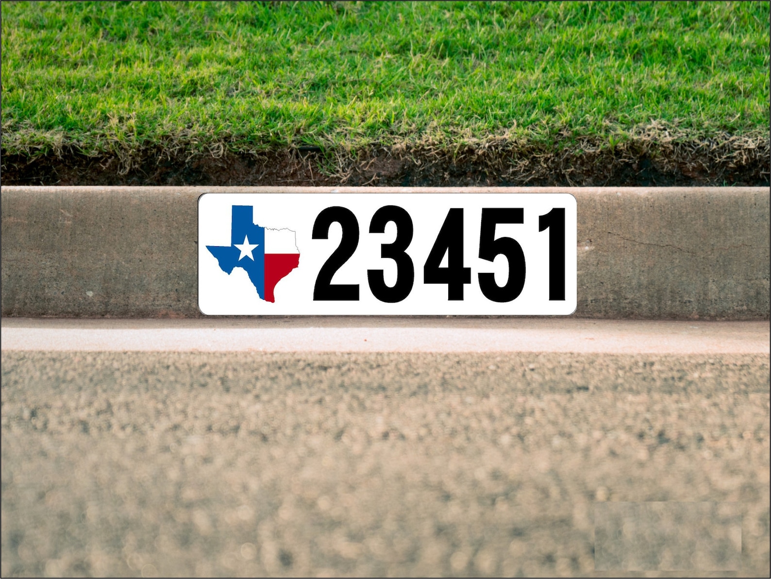 State of Texas Curb Number - Etsy