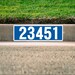 Blue Curb Number - Etsy