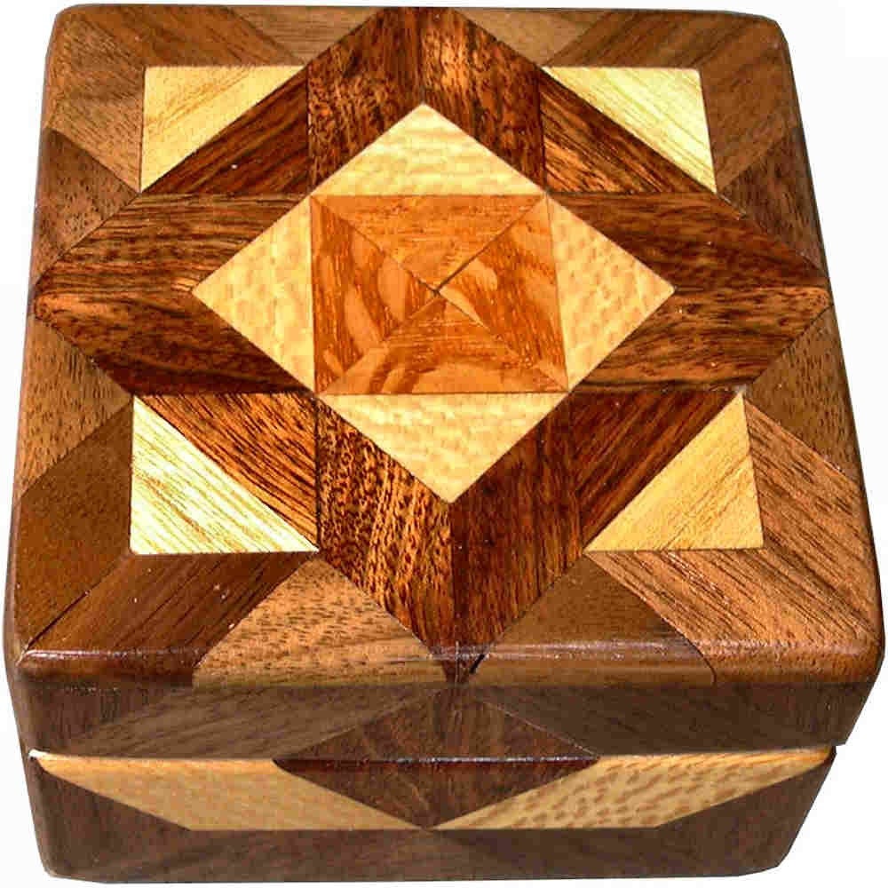 Brown Tone Tiny Square Box - Etsy