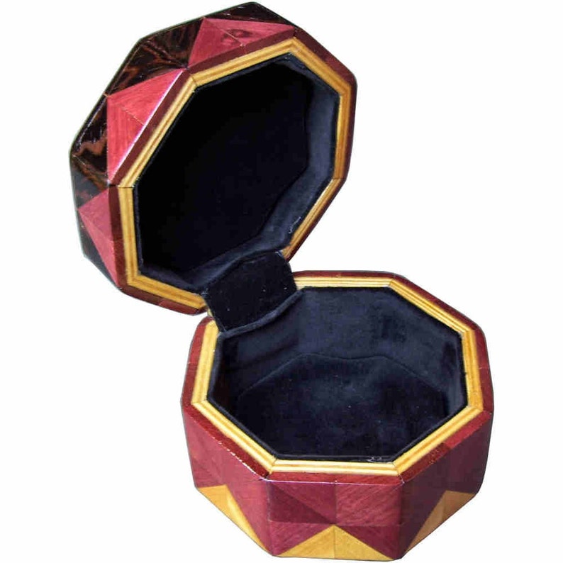 Bloodwood Star Octagon Box - Etsy