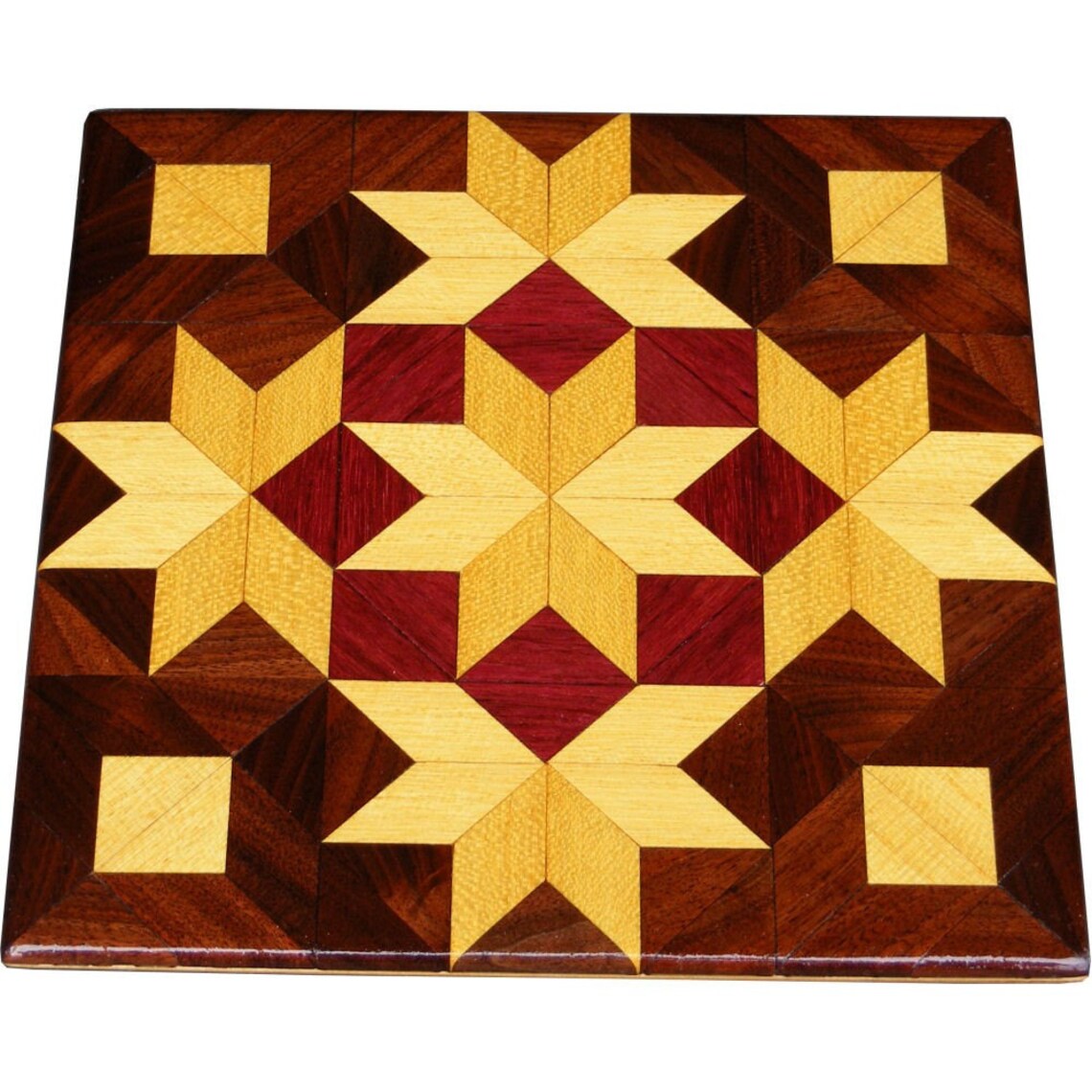 Satinwood Stars and Cubes Quilt Block - Etsy