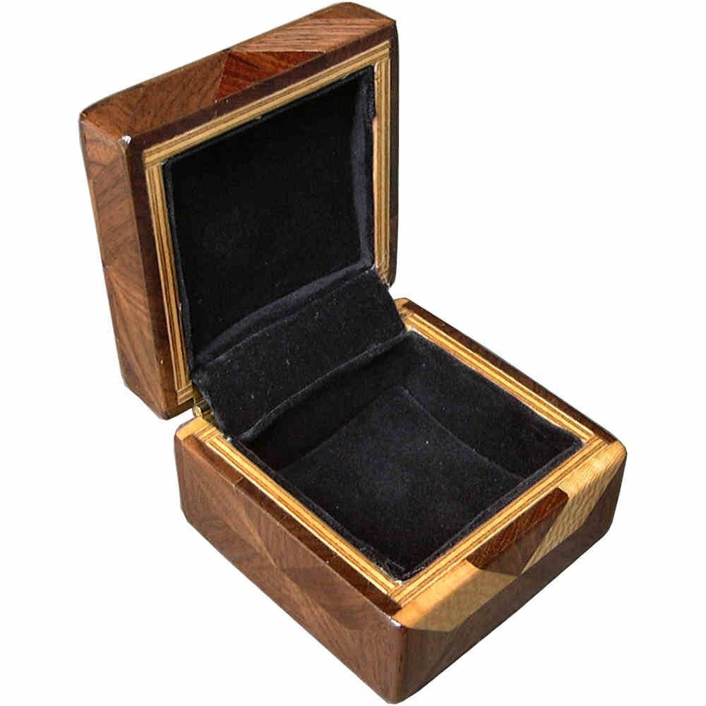 Brown Tone Tiny Square Box - Etsy