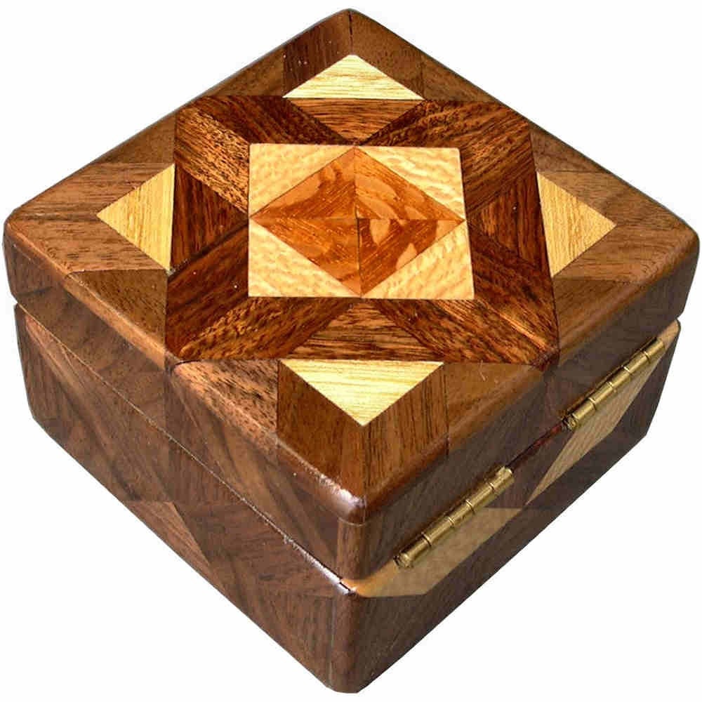 Brown Tone Tiny Square Box - Etsy