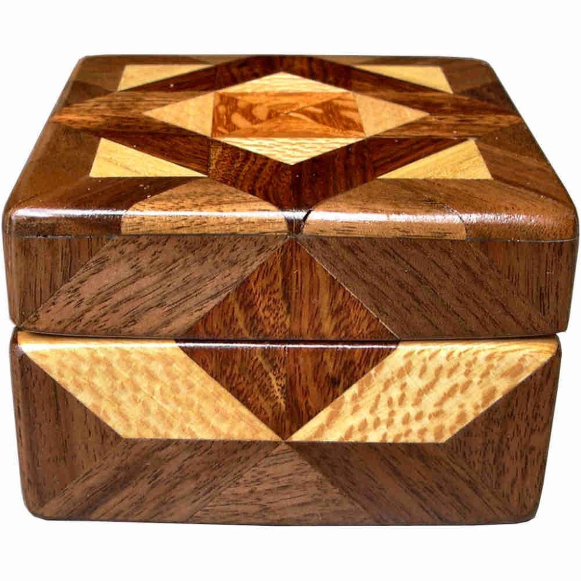 Brown Tone Tiny Square Box - Etsy