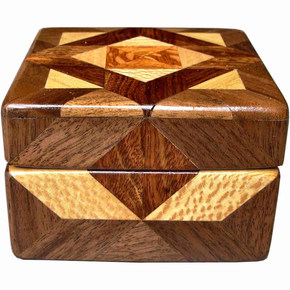 Brown Tone Tiny Square Box - Etsy