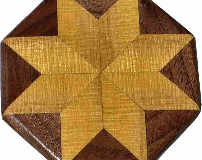 Satinwood-walnut Quilt Block Pattern Weight - Etsy