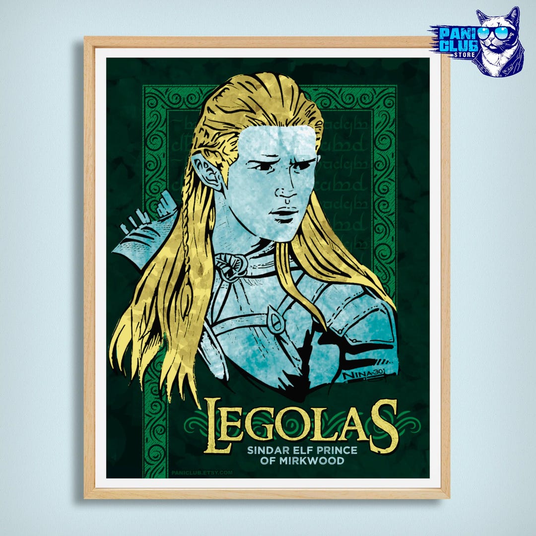Legolas Poster, Lord of the Rings Poster, Movie Painting, the Hobbit ...