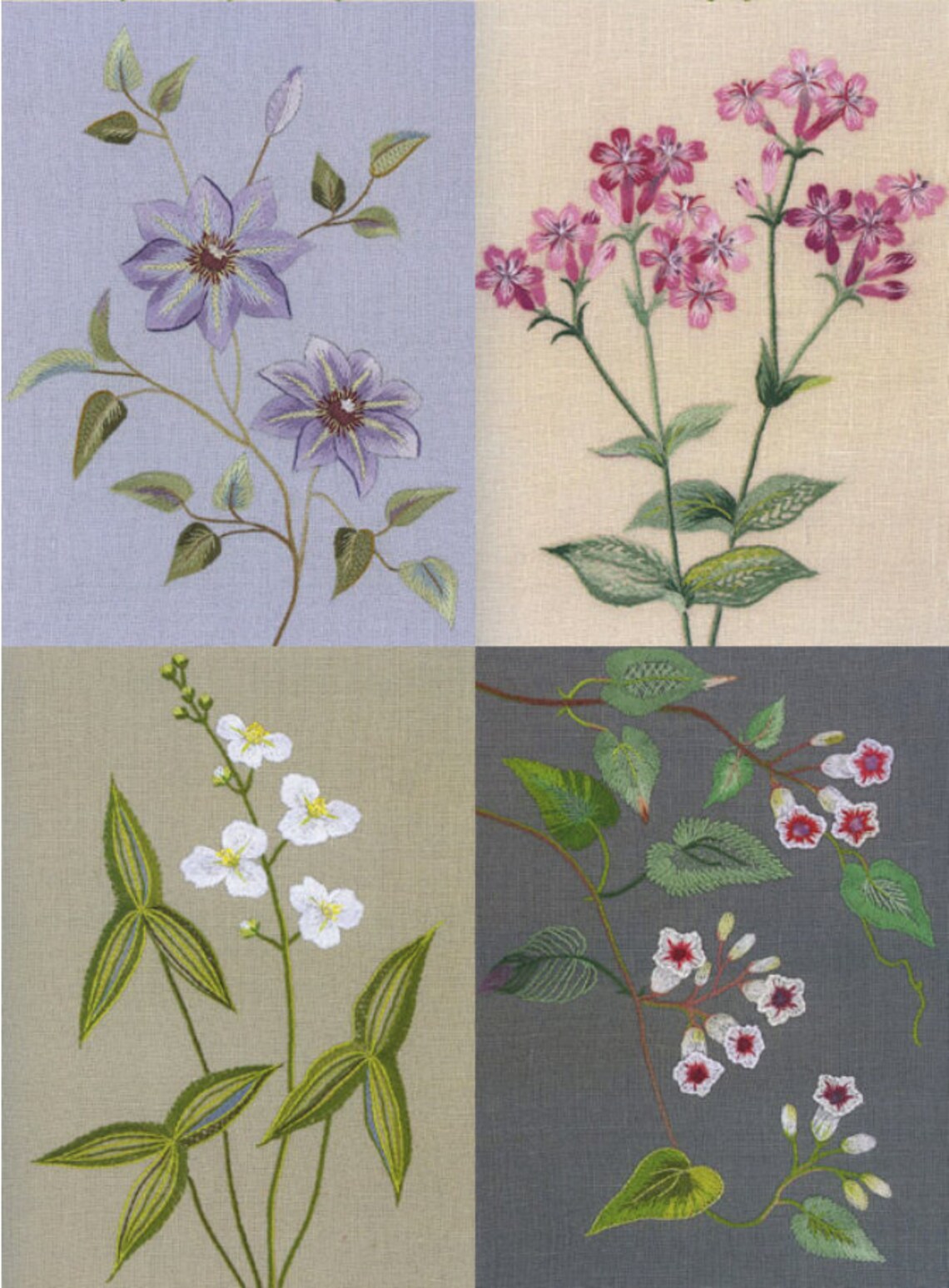 Totsuka Sadako - WILD PLANT FLOWERS Embroidery N2 Japanese Craft Book ...