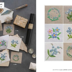 285 Botanical Embroidery Designs- Japanese Craft Book - Etsy